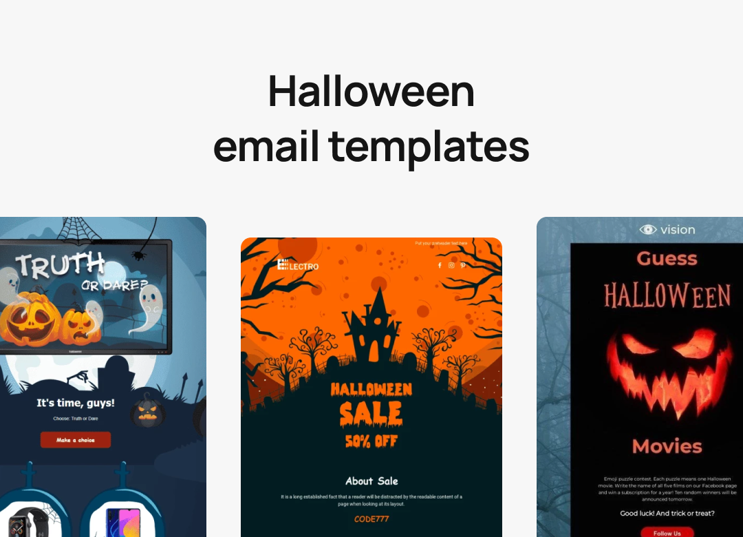 30 Halloween Email Templates 📭 | Free Halloween HTML Email Template ...