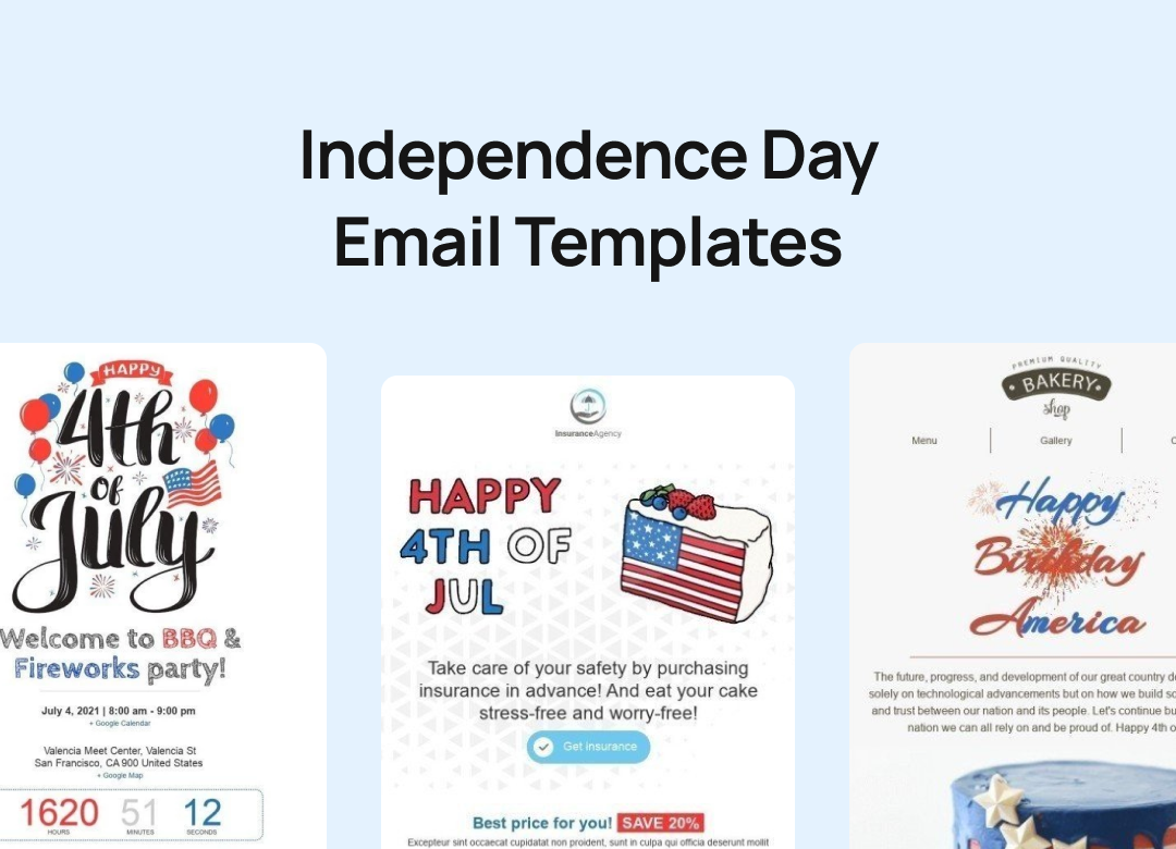 Free 4th of July Email Templates. Independence Day HTML Email Templates ...