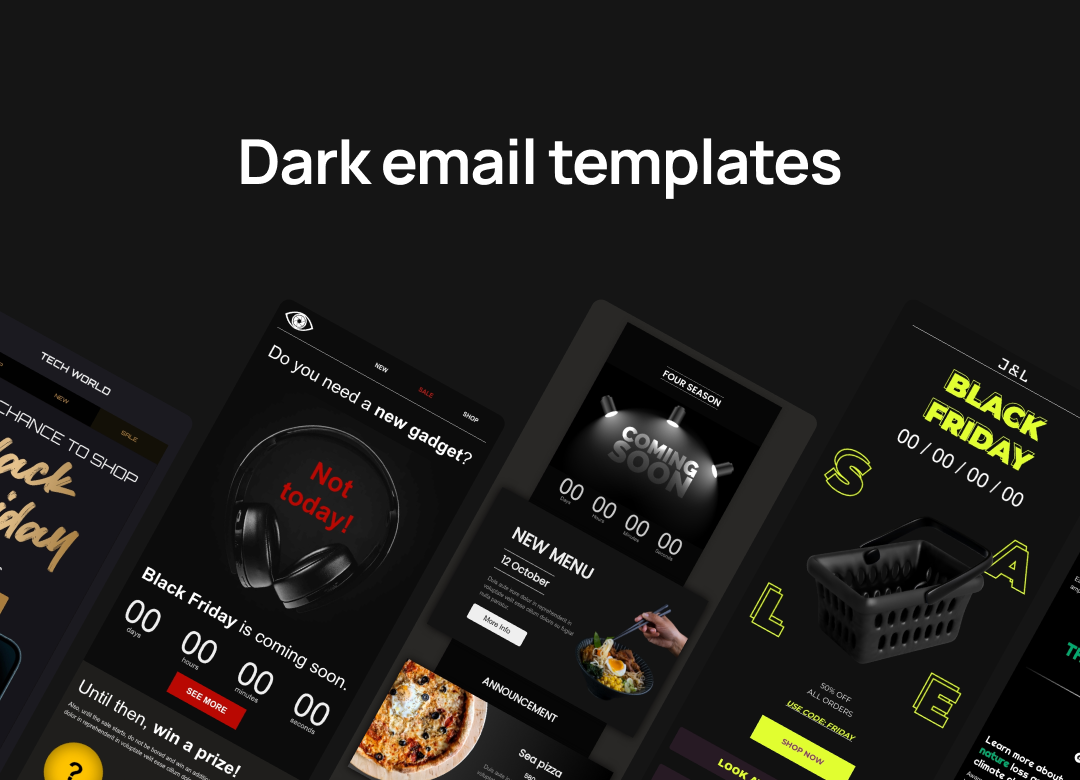 59 Dark Email Templates 📭 | Free Dark HTML Email Template — Stripo.email ️