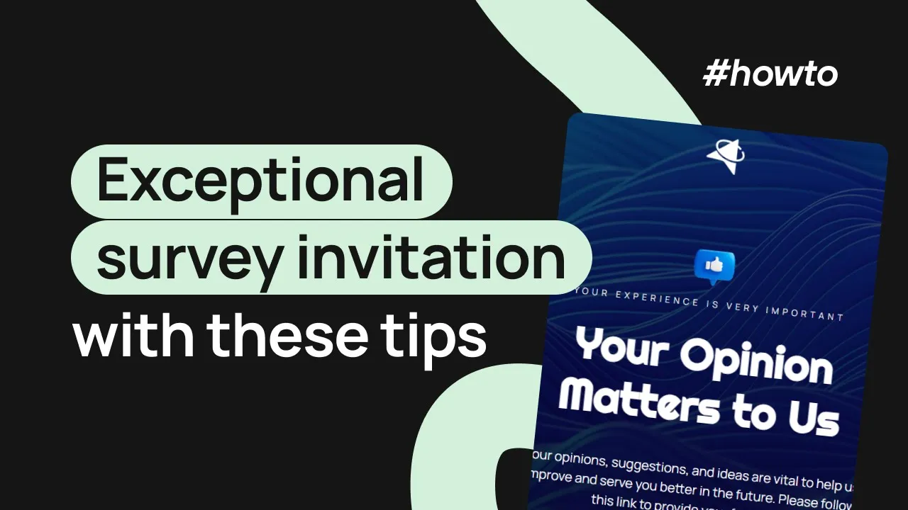 Create First-class Survey Invitation Emails with These Tips — Stripo.email