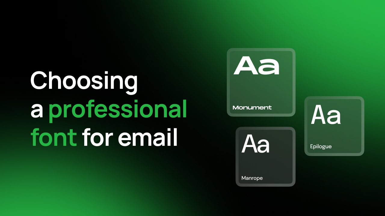 Choosing a professional font for email — Stripo.email