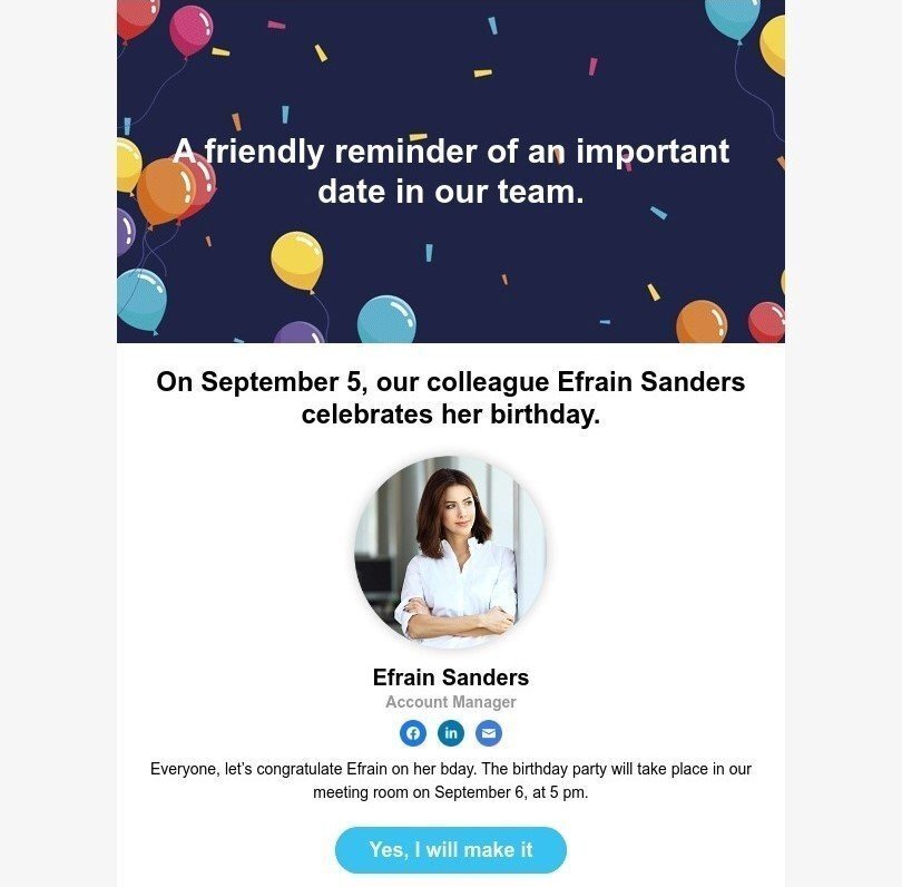 29 Internal Email Templates 📭 | Free Internal HTML Email Template ...