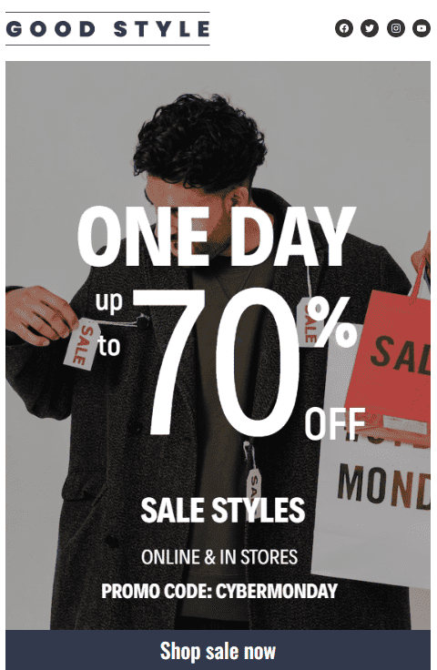 379 Ecommerce Email Templates 📭 | Free Ecommerce HTML Email Template ...