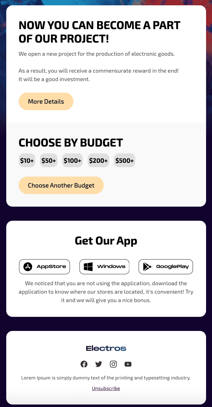 10 Crowdfunding Email Templates 📭 | Free Crowdfunding HTML Email ...