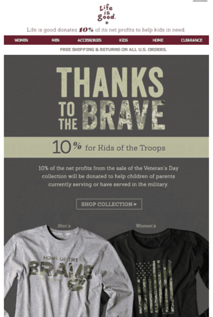 Veterans Day Company Email: Tips and Email Design Ideas — Stripo.email
