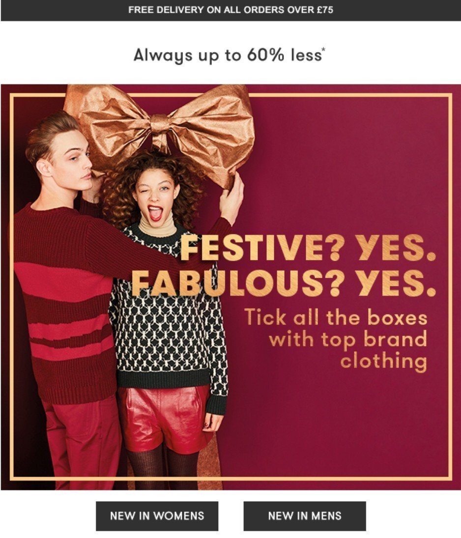 Examples of Christmas email newsletters — Stripo.email