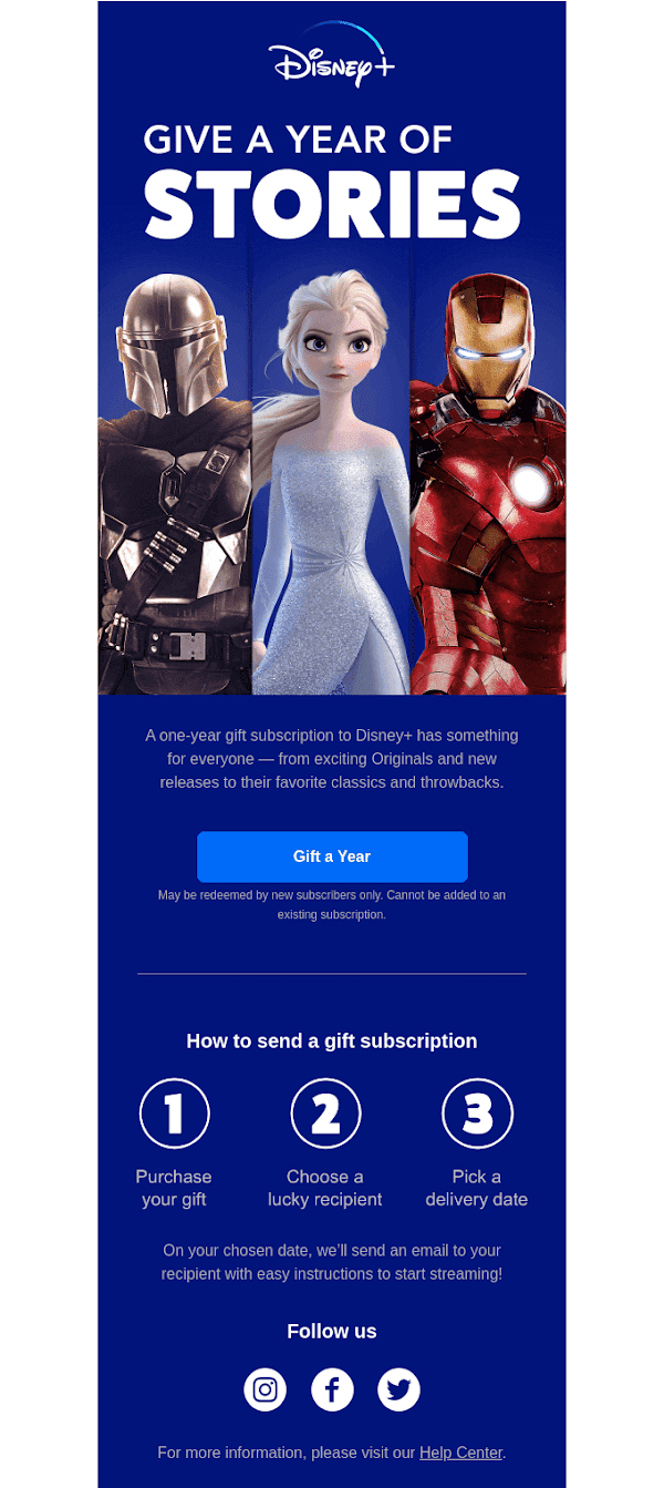 Gift card email examples to inspire your next record-breaking marketing ...