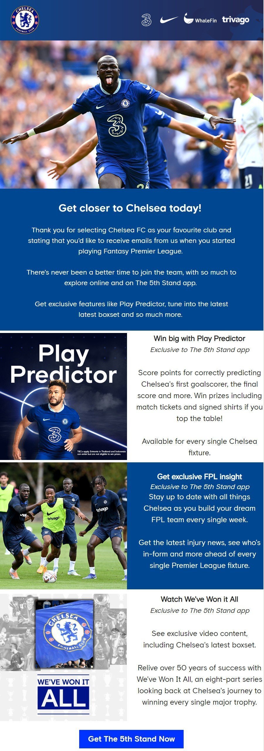 How using Stripo helps Chelsea FC to make email designs varied and ...