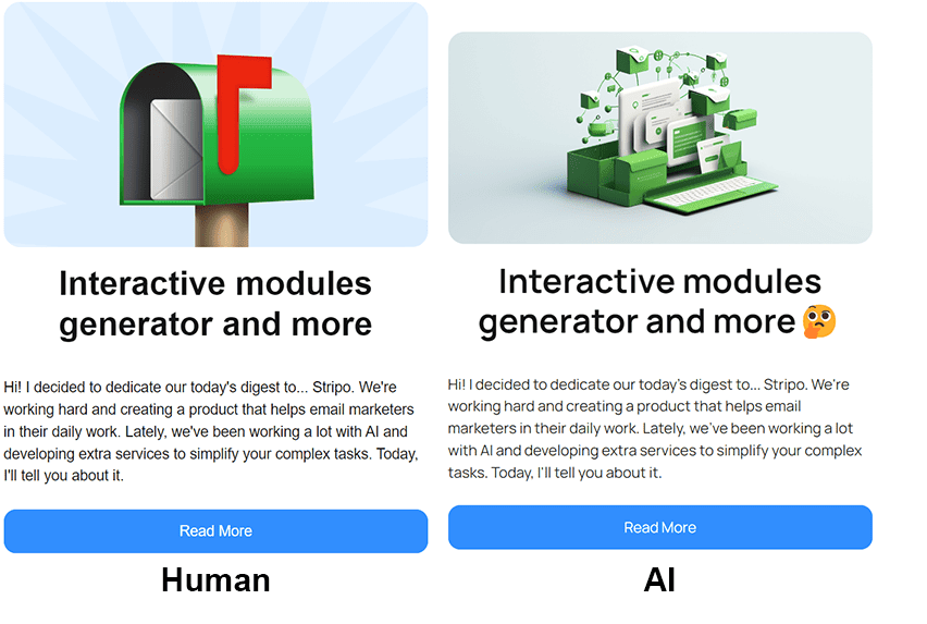 A/B testing: AI-generated vs. human-generated imagery for emails ...