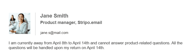 Out-of-office email signature: How to create a professional auto ...
