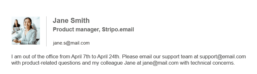 Out-of-office email signature: How to create a professional auto ...