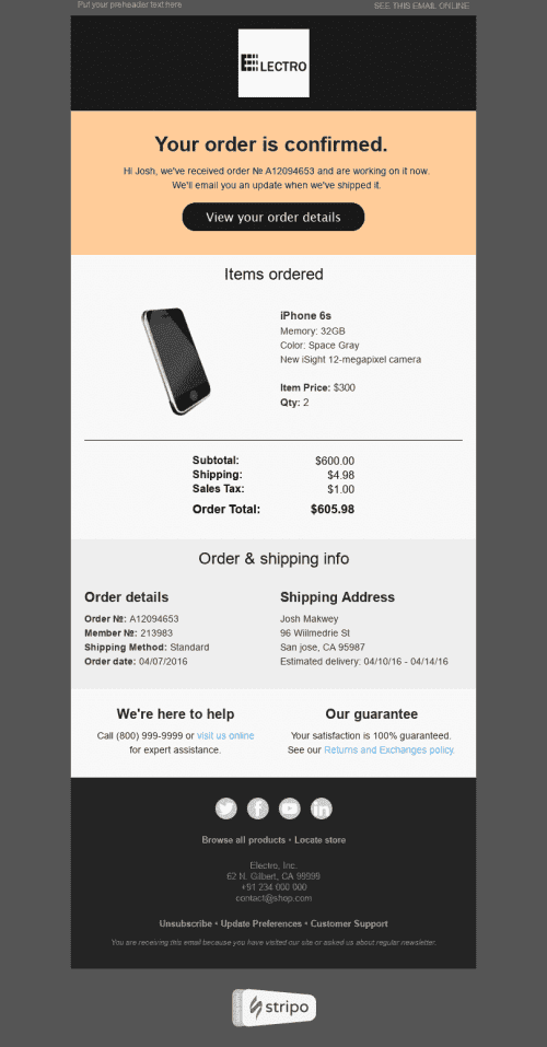 Limited Edition Email Template by Stripo.email
