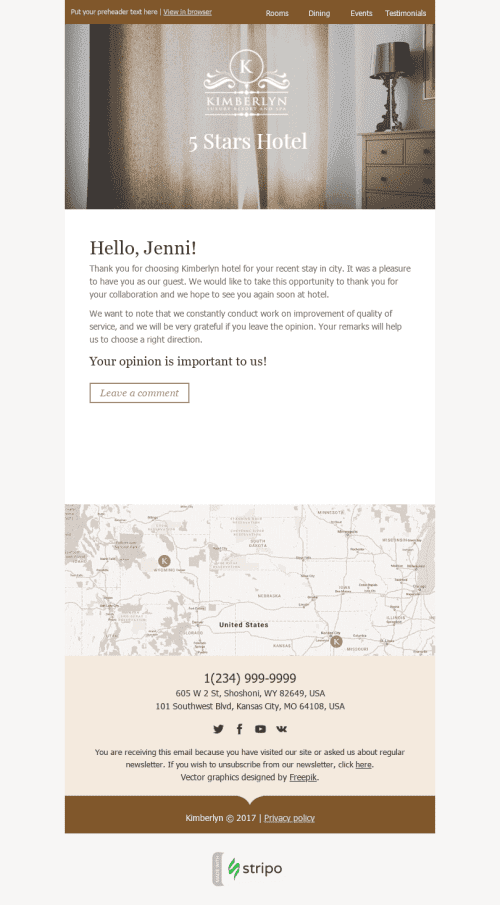 Buone recensioni Modello email di Stripo.email