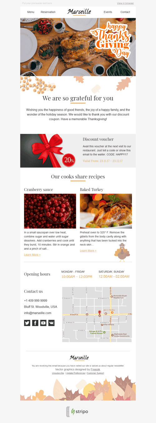 Favorite Recipes Email Template by Stripo.email