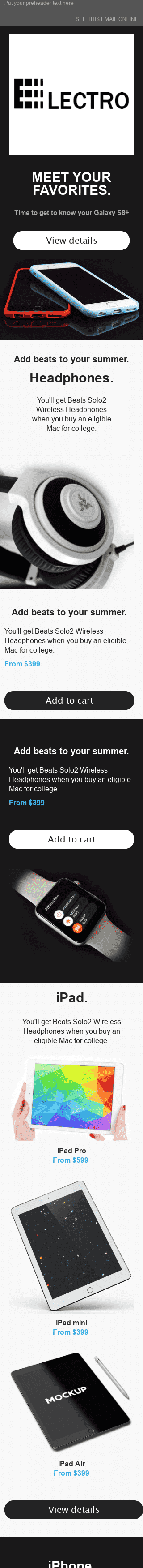 Hi-tech Email Template by Stripo.email