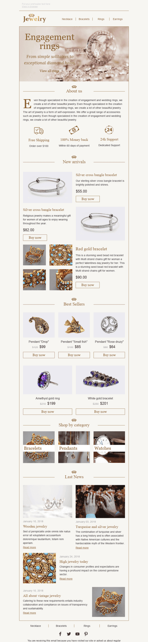 Red Gold Email Template by :full_name — Stripo.email