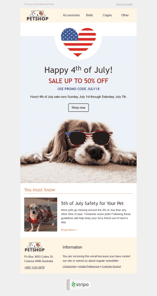 12 Dog Day Email Templates 📭 | Free Dog Day HTML Email Template ...