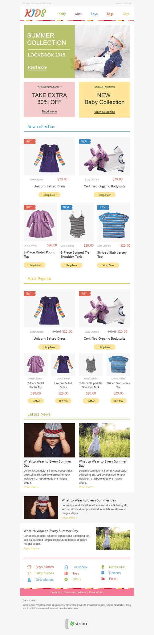 Beautiful Clothes Email Template by Stripo.email