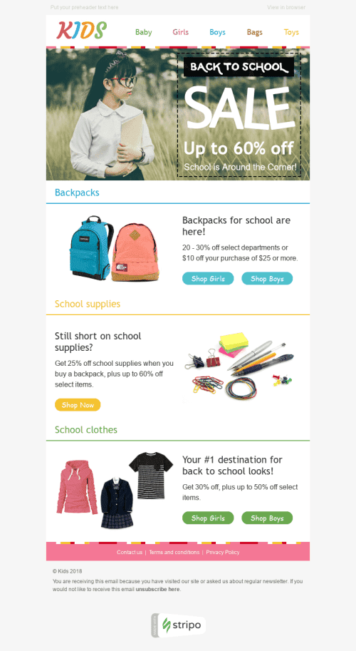 Sale Time Email Template by Stripo.email