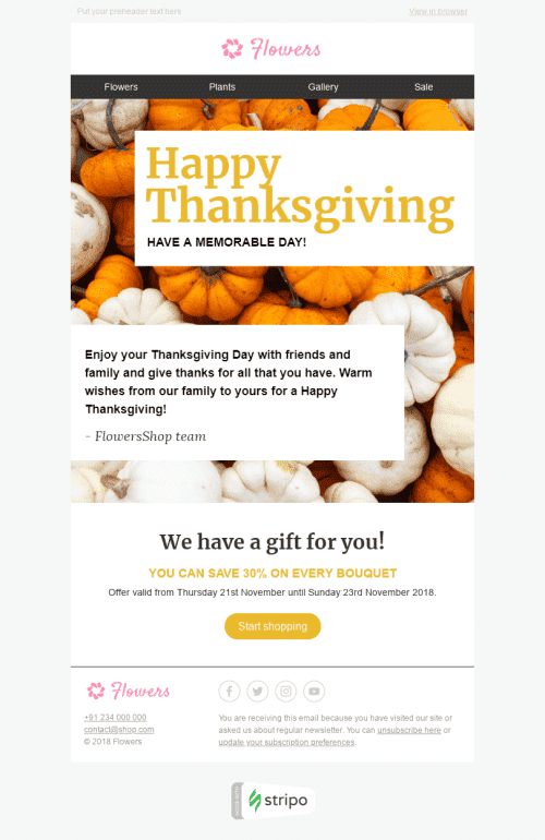 Memorable Day Email Template by Stripo.email