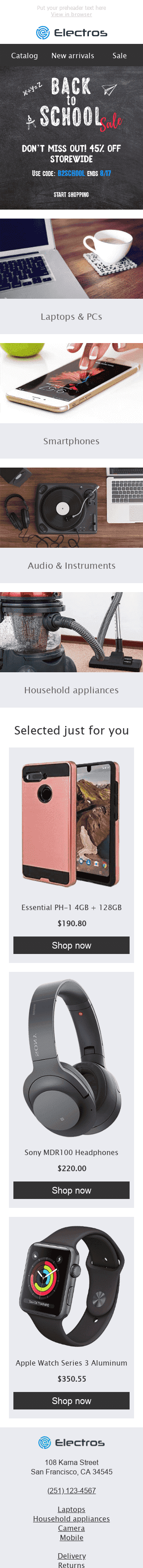 Trending Items Email Template by Stripo.email