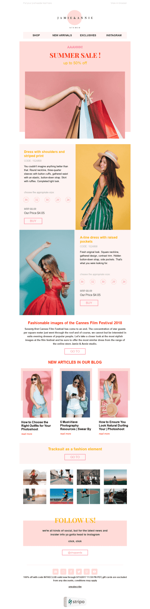 17 Summer Email Templates 📭 | Free Summer HTML Email Template — Stripo ...