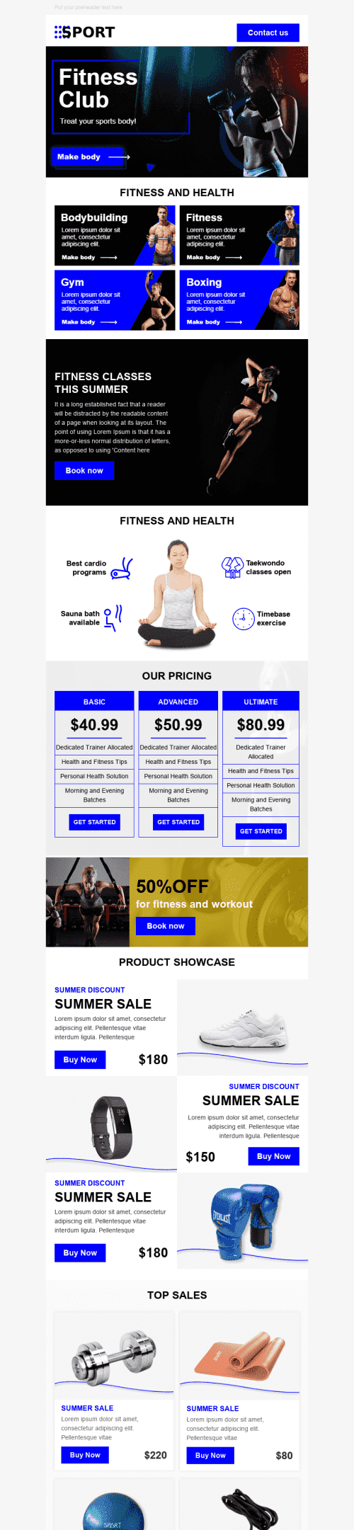 Sport Life Email Template by Stripo.email