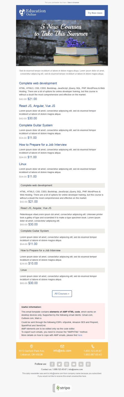 New Knowledge Email Template by Stripo.email