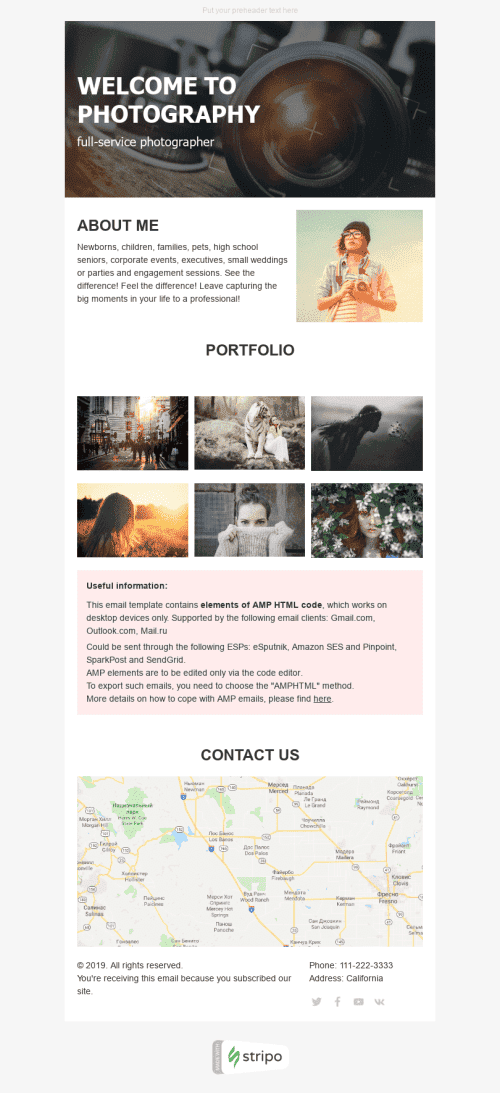 Full-service Email Template by :full_name — Stripo.email