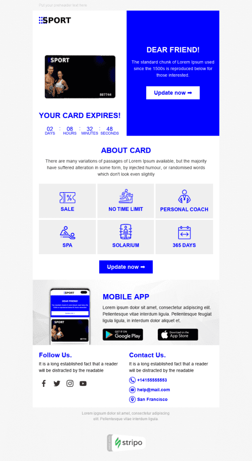 Sport Forever Email Template by Stripo.email