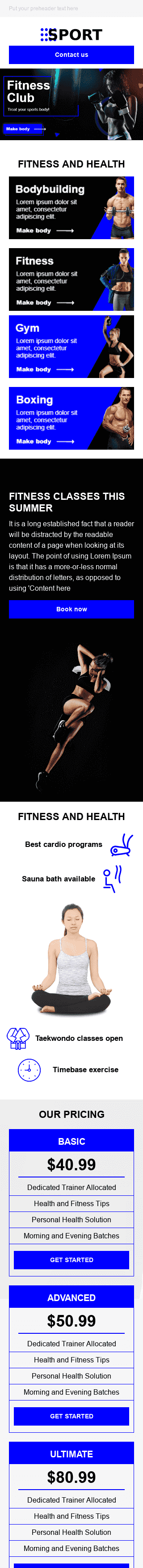 Sport Life Email Template by Stripo.email