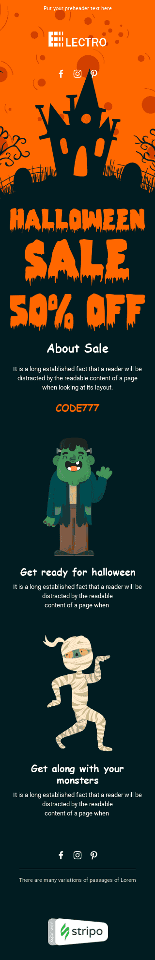 Scary Discounts Email Template by Stripo.email
