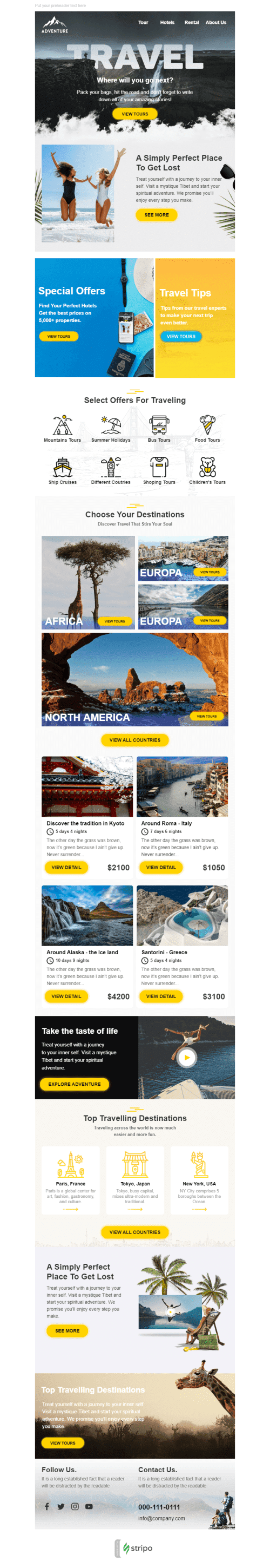Travel Fun Email Template by Stripo.email