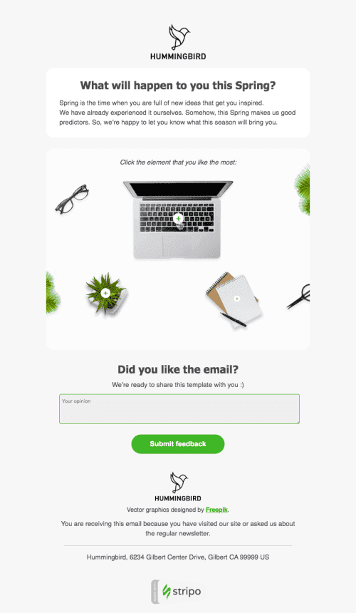Predictions For Spring Email Template by Stripo.email