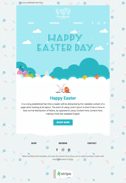 Easter Bunny Email Template by Stripo.email