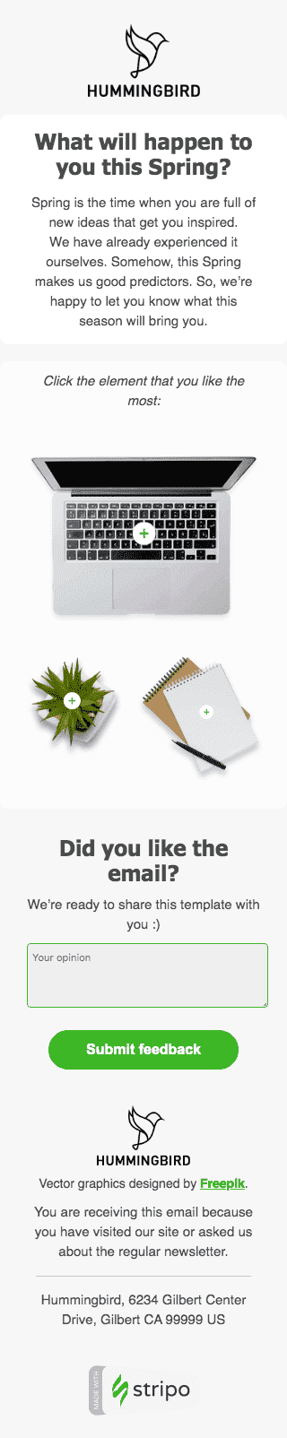 Predictions For Spring Email Template by Stripo.email