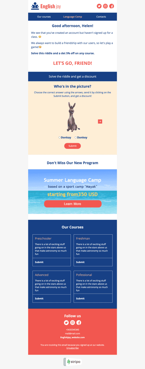 16 Gamification Email Templates 📭 | Free Gamification HTML Email ...