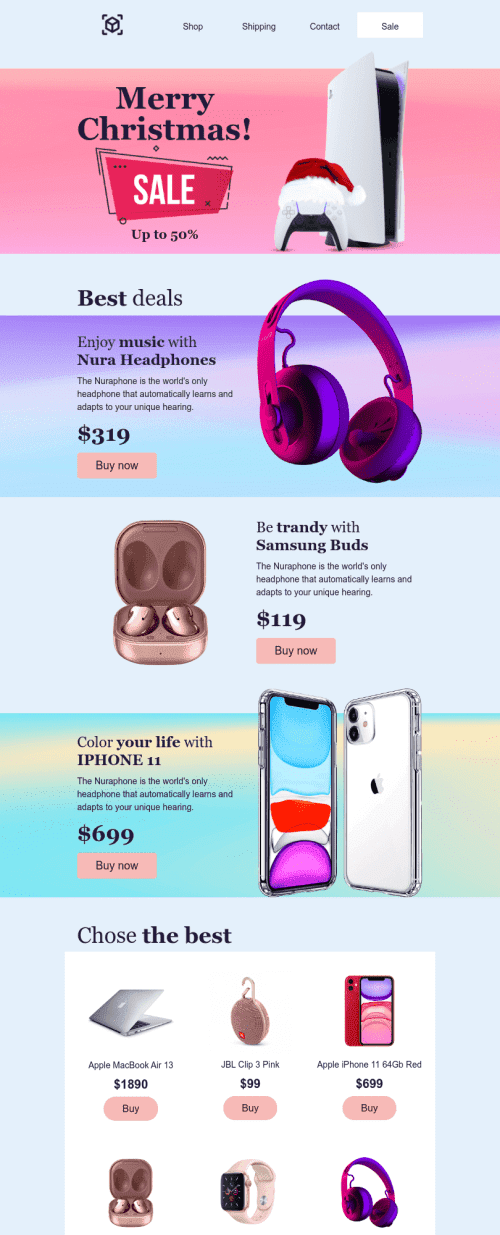Best gifts Email Template by Stripo.email