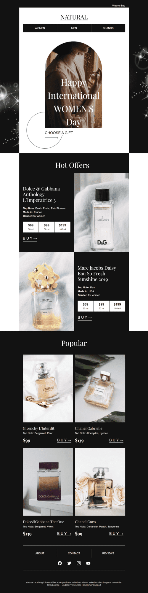 The best perfumes Email Template by Stripo.email