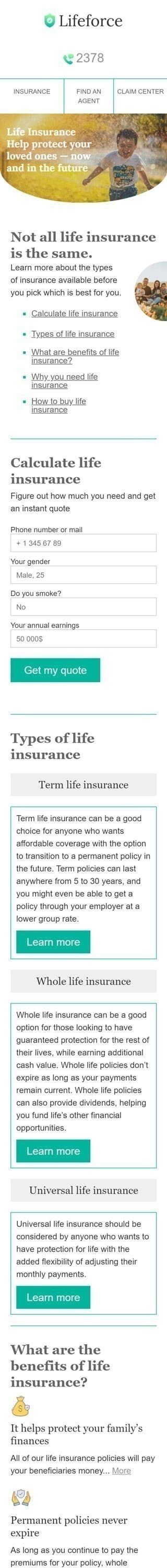 Life insurance Email Template by Stripo.email