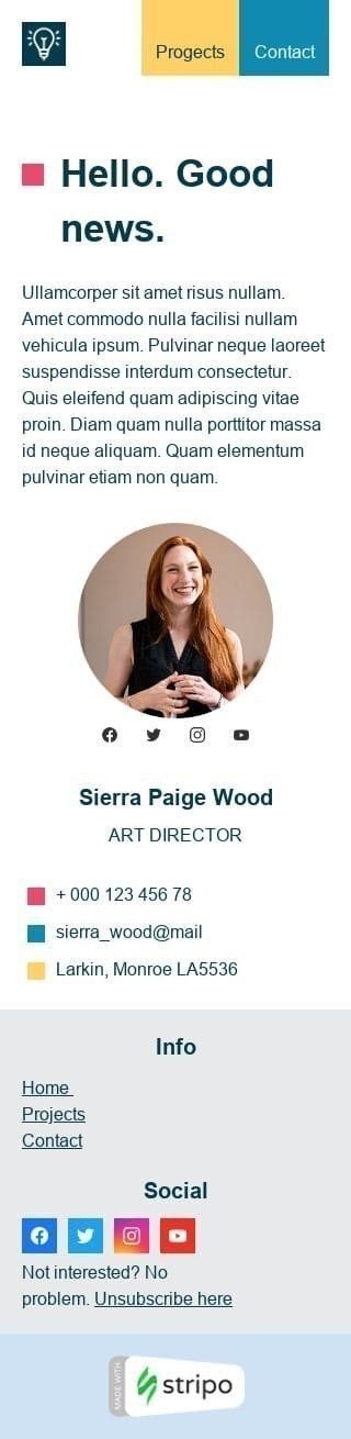 Good news Email Template by Stripo.email