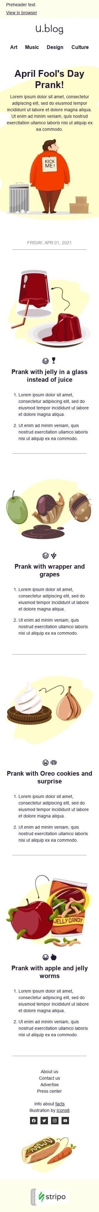 Prank over friends Email Template by Stripo.email