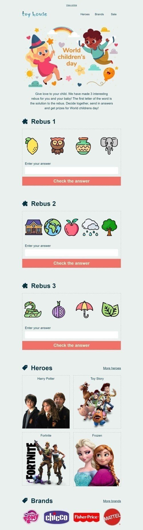 15 Quizzes Email Templates 📭 | Free Quizzes HTML Email Template ...