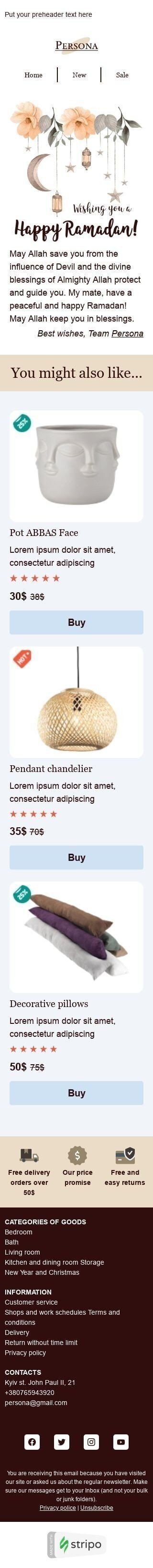 Happy Ramadan Email Template by :full_name — Stripo.email