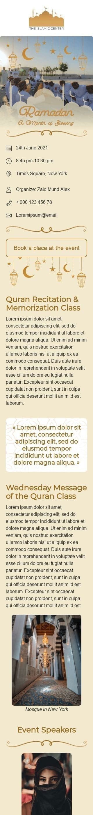 Month of Blessing Email Template by Stripo.email