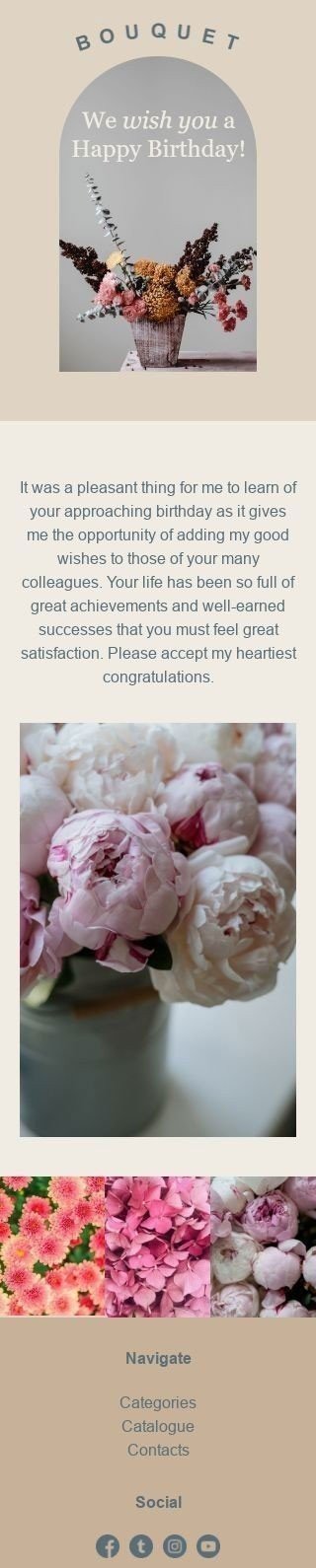 Eternal flowers Email Template by Stripo.email