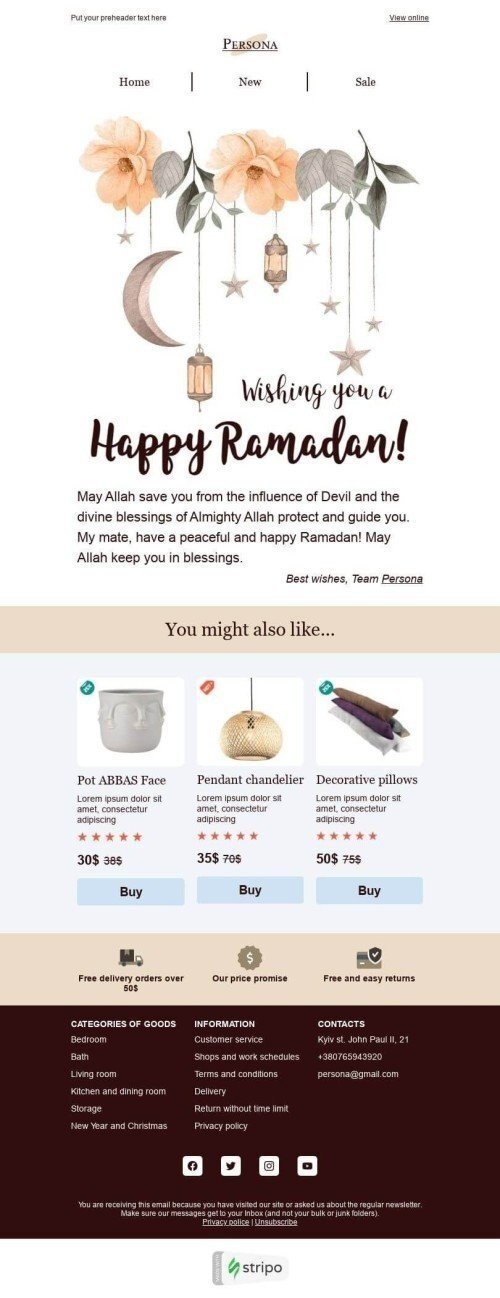 Happy Ramadan Email Template by :full_name — Stripo.email