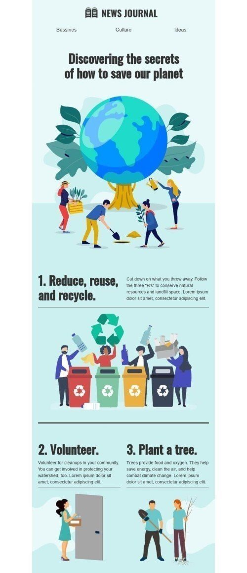 17 Earth Day Email Templates 📭 | Free Earth Day HTML Email Template ...