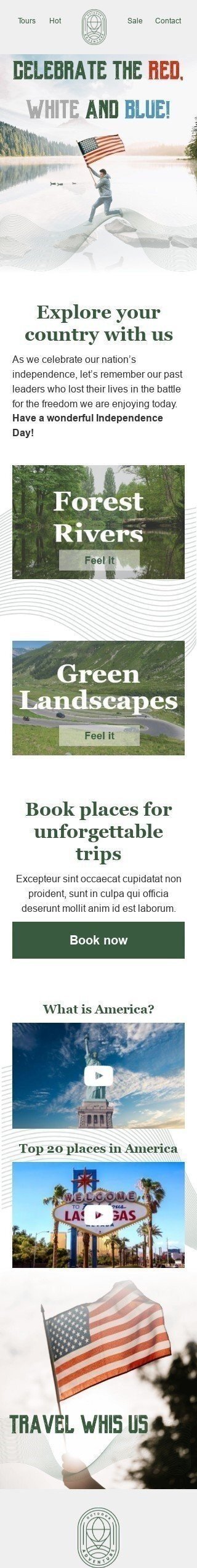 Travel America Email Template by Stripo.email