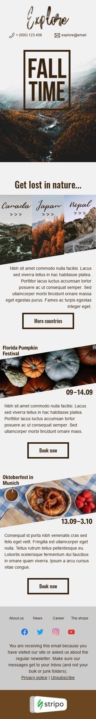 Explore the autumn Email Template by Stripo.email